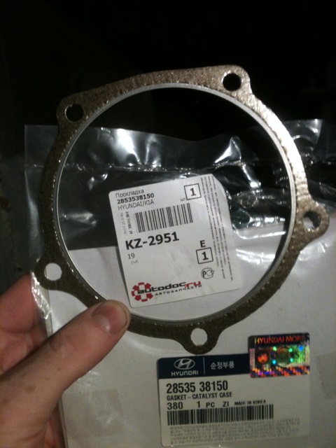 2853538150 Прокладка каталитического нейтрализатора выхлопных газов KIA ...