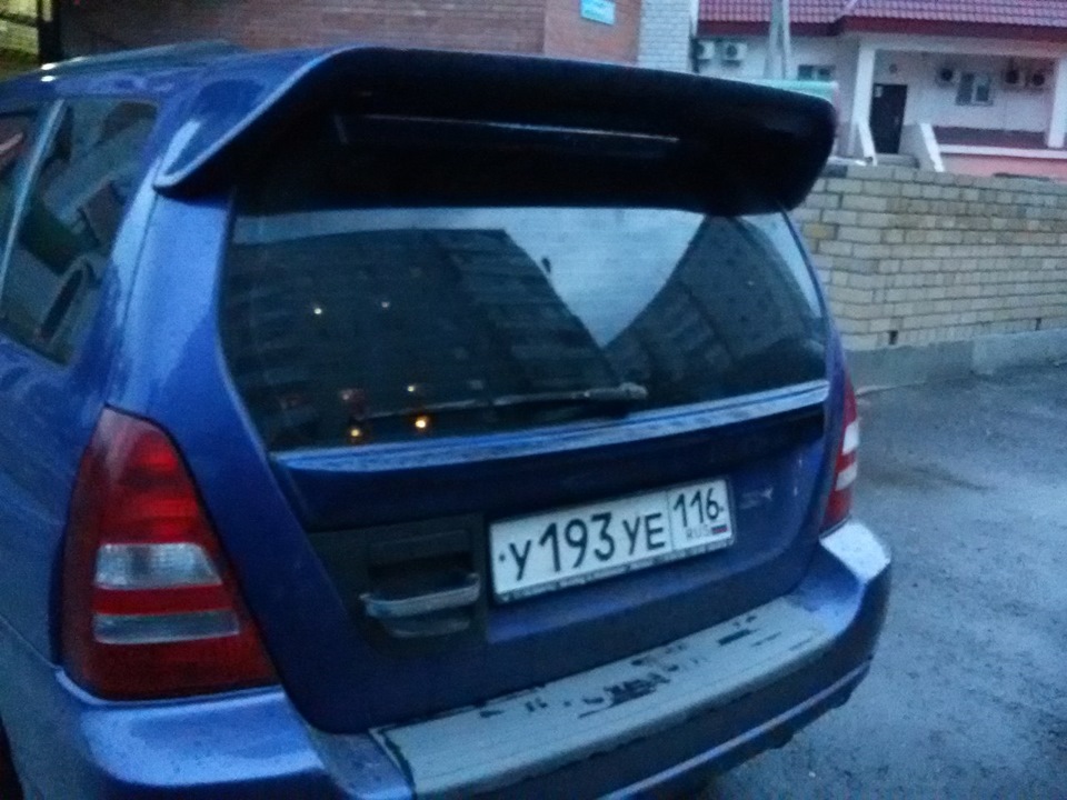 Спойлер Syms — Subaru Forester (SG), 2 л, 2003 года | тюнинг | DRIVE2