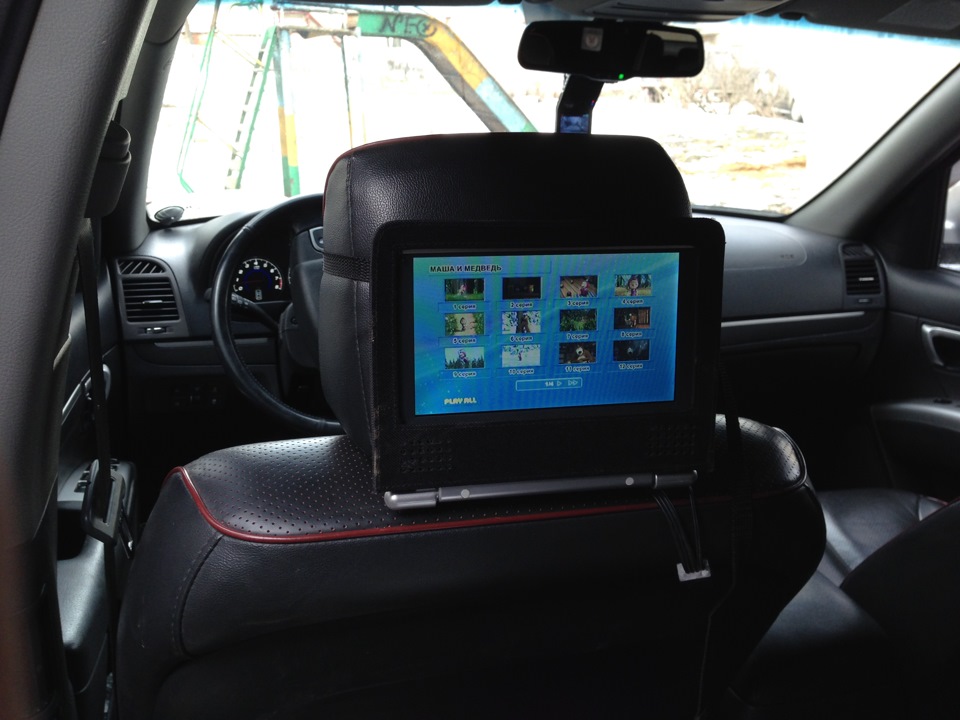 Монитор на подголовник — Hyundai Santa Fe (2G), 2,7 л, 2007 года ...