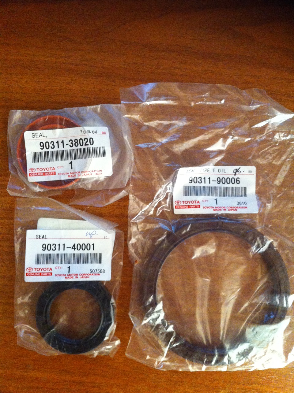 9031138020 Уплотняющее кольцо, ступенчатая коробка передач TOYOTA LEXUS ...