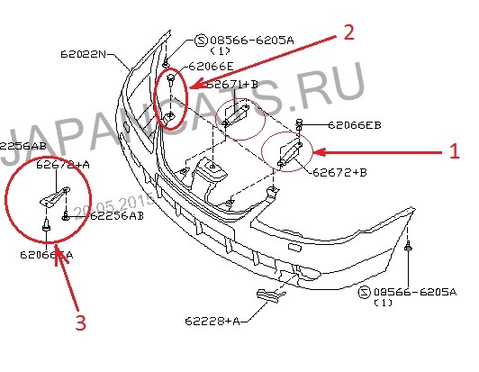 бампер — Nissan Almera II (N16), 1,5 л, 2005 года | кузовной ремонт ...