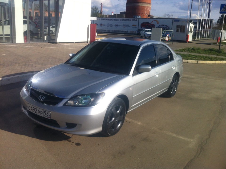 Ксенон 6000К ближний свет — Honda Civic (7G), 1,6 л, 2003 года ...
