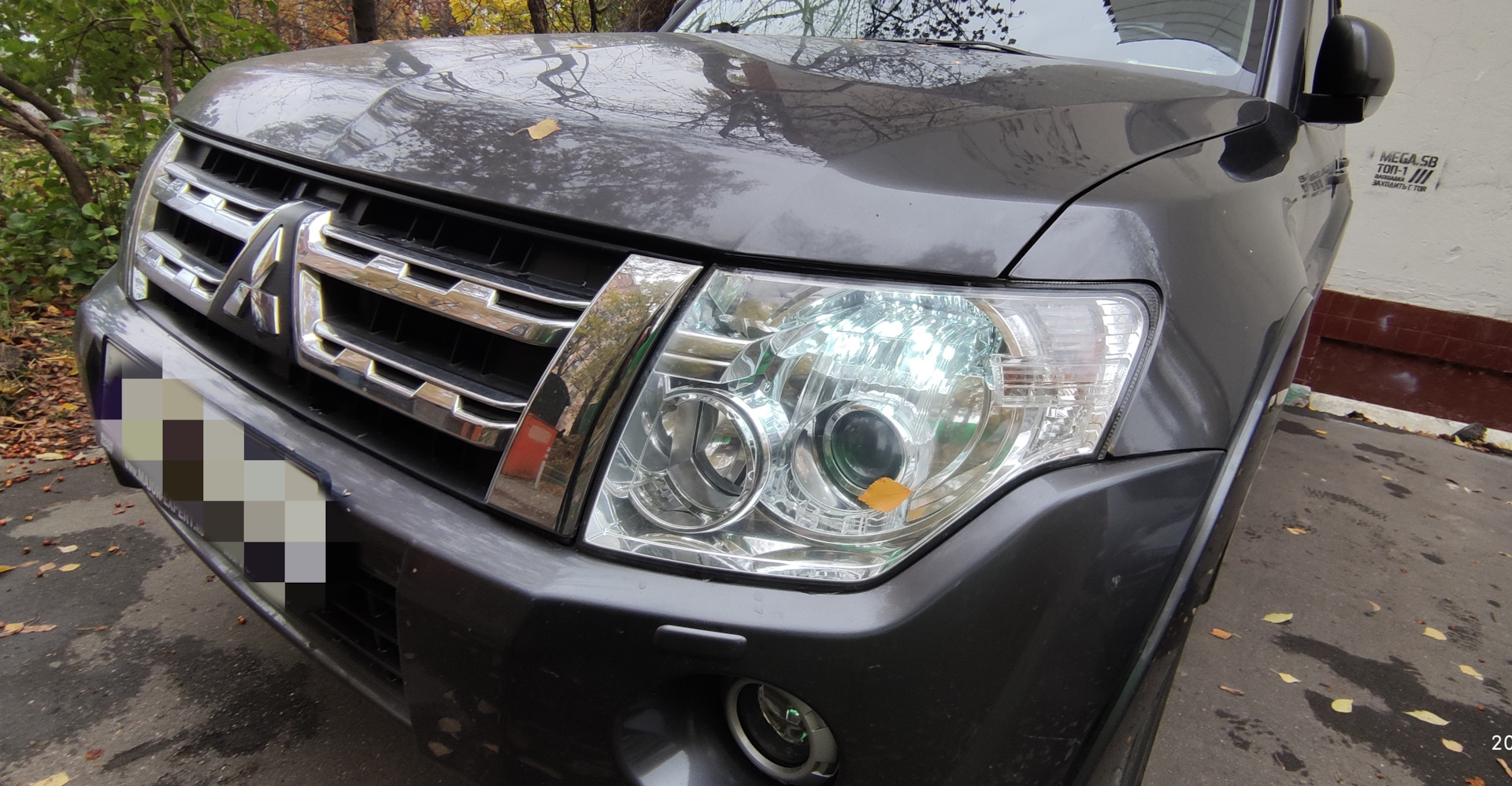 Передние габариты LED MTF W5W — Mitsubishi Pajero (4G), 3 л, 2013 года ...