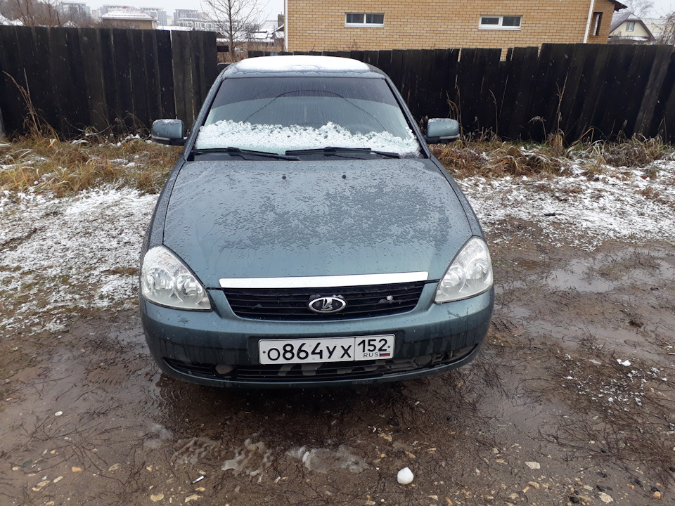 Полоска на лоб. — Lada Приора седан, 1,6 л, 2009 года | другое | DRIVE2