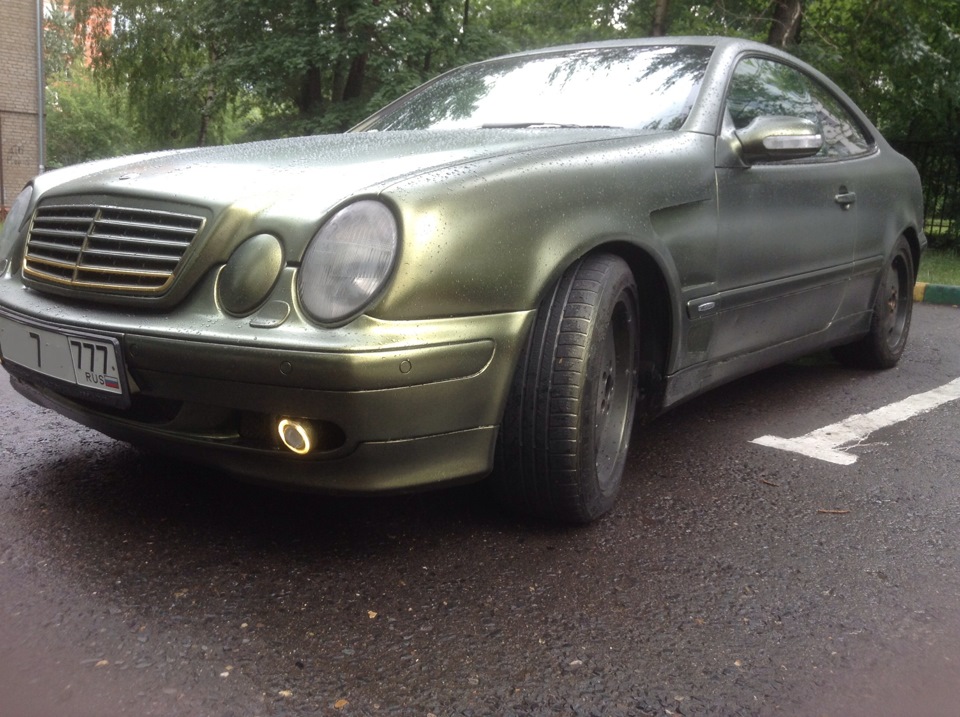 Зелено золотой хамелеон — Mercedes-Benz CLK (W208), 2,3 л, 2000 года ...