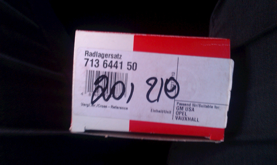 713644150 Комплект подшипника колеса FAG | Запчасти на DRIVE2