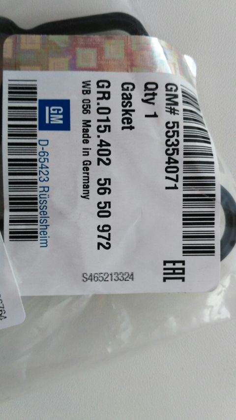 5650972 Кольцо уплотнительное круглое (65) OP56500972 Opel | Запчасти ...