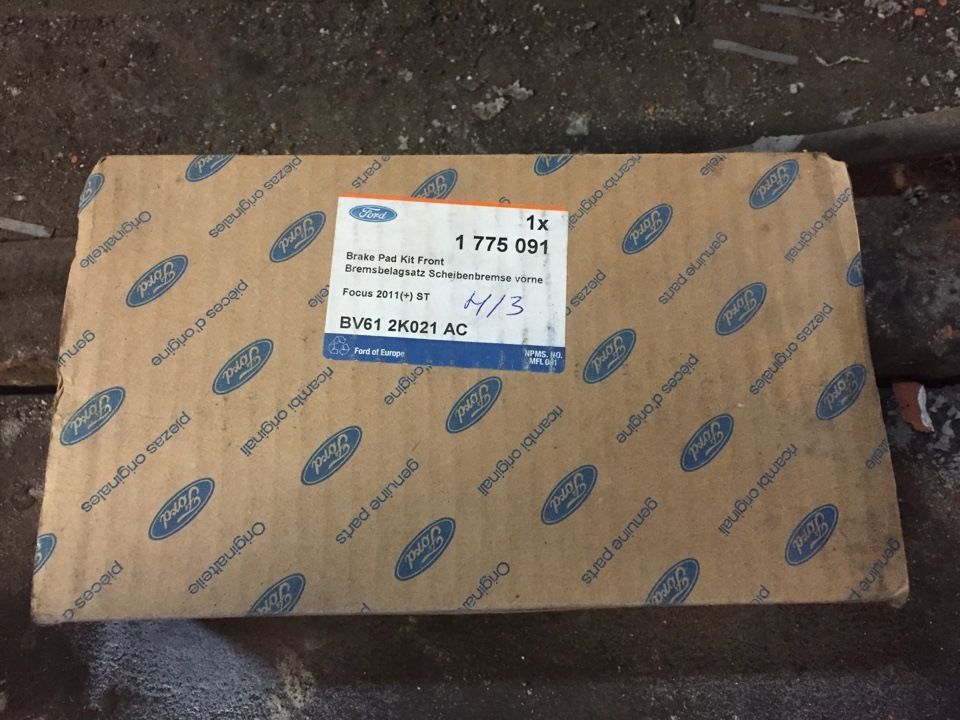 1775091 Колодки тормозные дисковые передние / Focus-III 2,0 EcoBoost ...