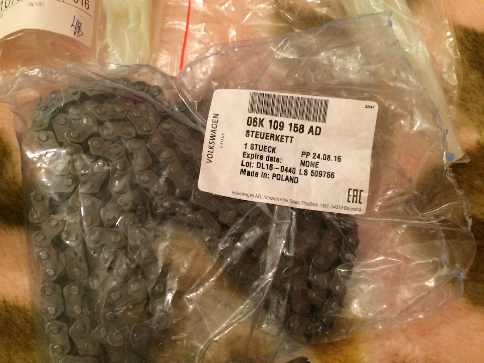 Готовимся к замене цепи, натяжителя и всего остального. — Skoda Octavia ...