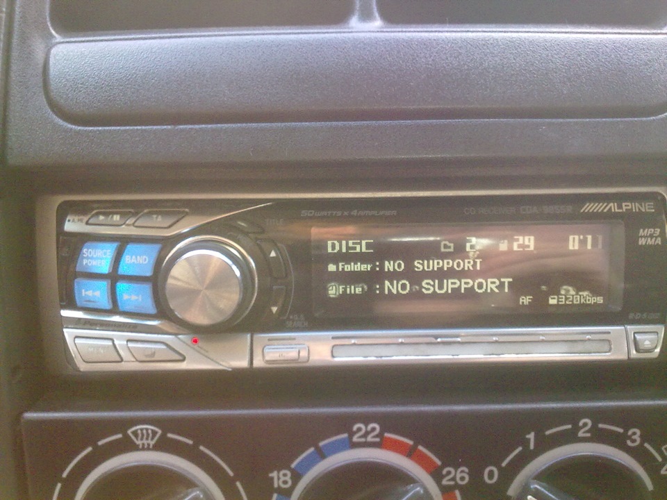 Alpine 9855 монохромный экран))) обновка — Lada 21124, 1,6 л, 2008 года ...