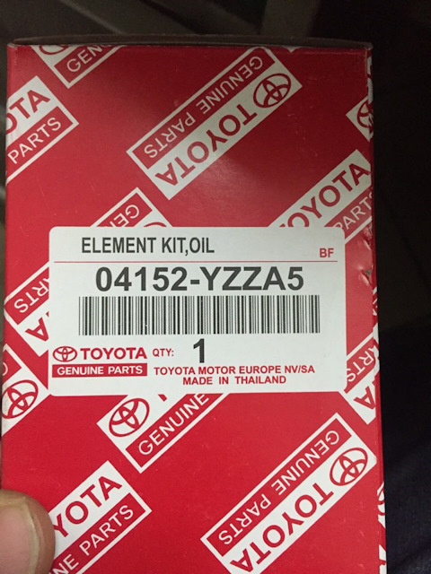 04152YZZA5 ФИЛЬТР МАСЛЯНЫЙ TOYOTA AVENSIS/COROLLA/VERSO/RAV 4 III 05 ...