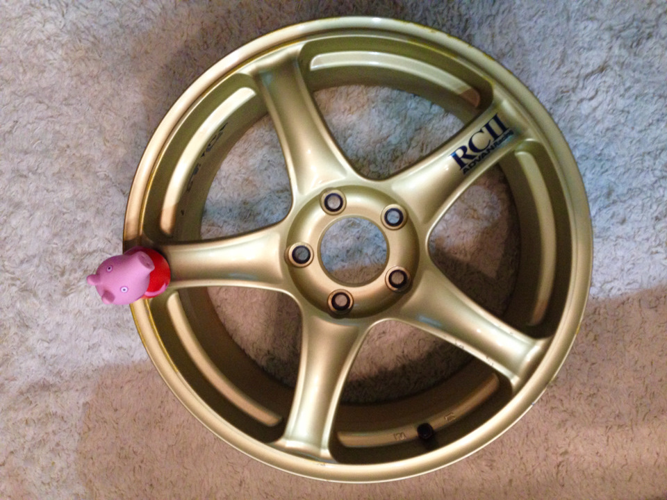 Advan racing rcII r17 gold — KIA Cerato Koup (2G), 2 л, 2013 года ...