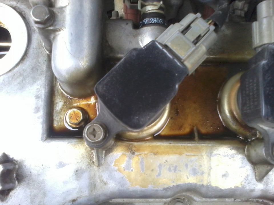 Вскрытие крышки клапанов — Nissan Almera II (N16), 1,8 л, 2003 года ...