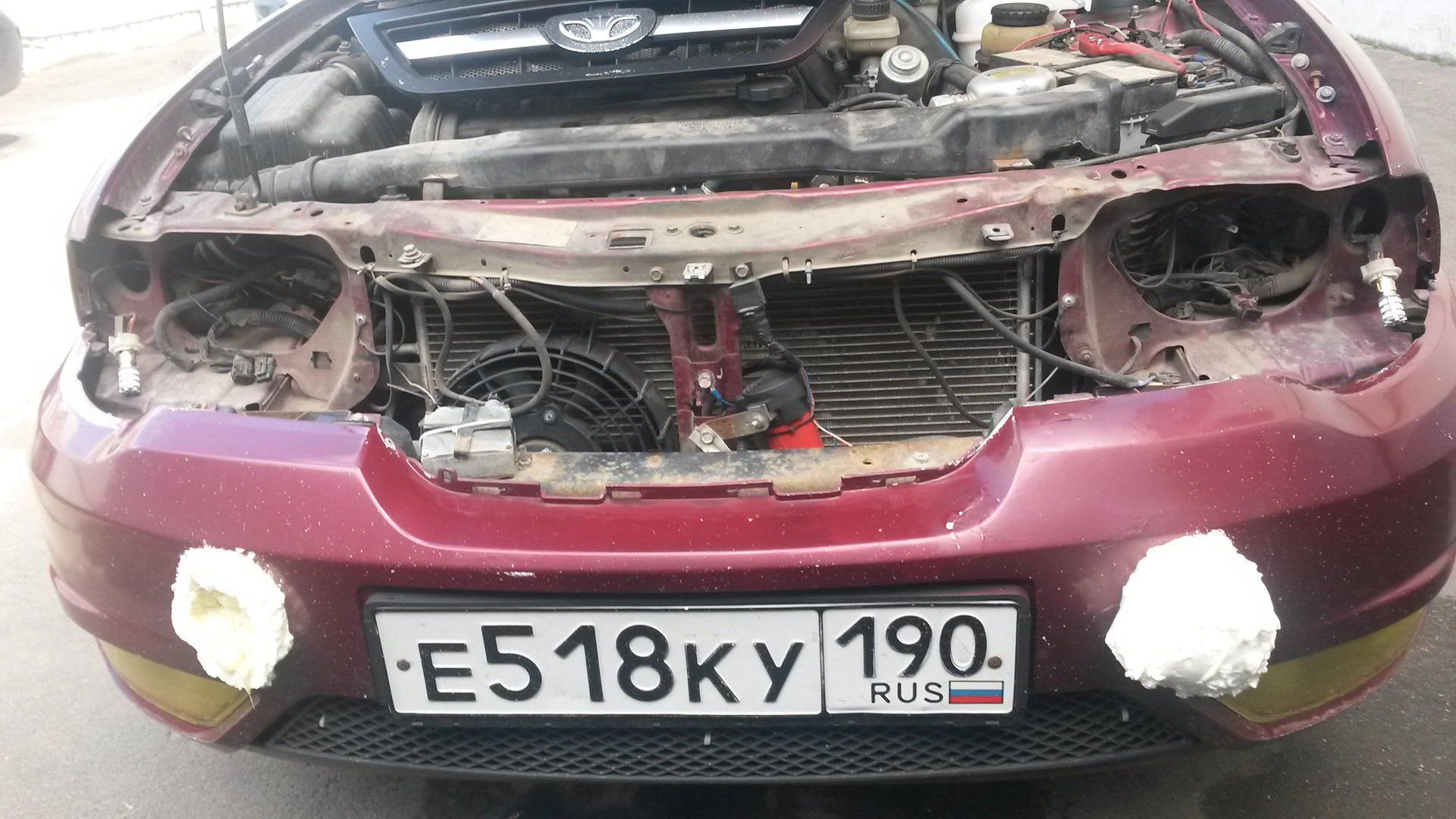 Би-линзы Дэу Нексия N150 — Daewoo Nexia (N150), 1,6 л, 2010 года ...