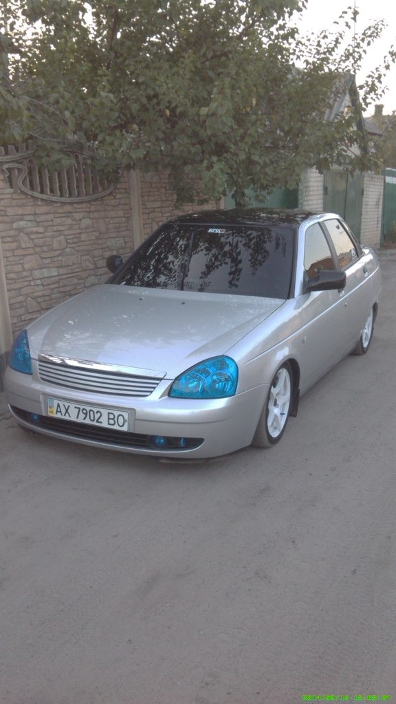 Крышу в чорный ! — Lada Приора седан, 1,6 л, 2008 года | тюнинг | DRIVE2