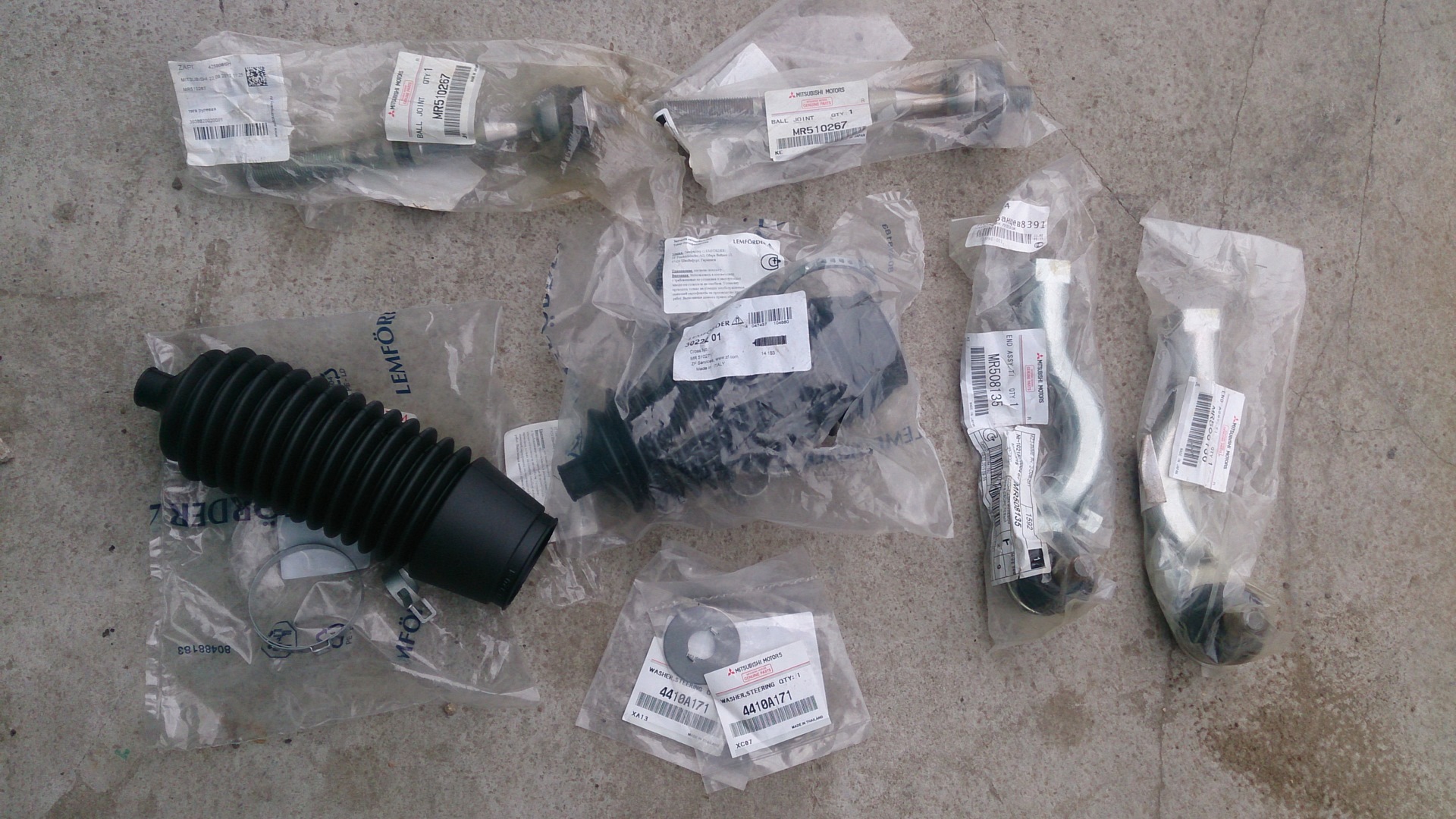 Ремонт рулевой рейки, замена тяг, наконечников — Mitsubishi Pajero (3G ...