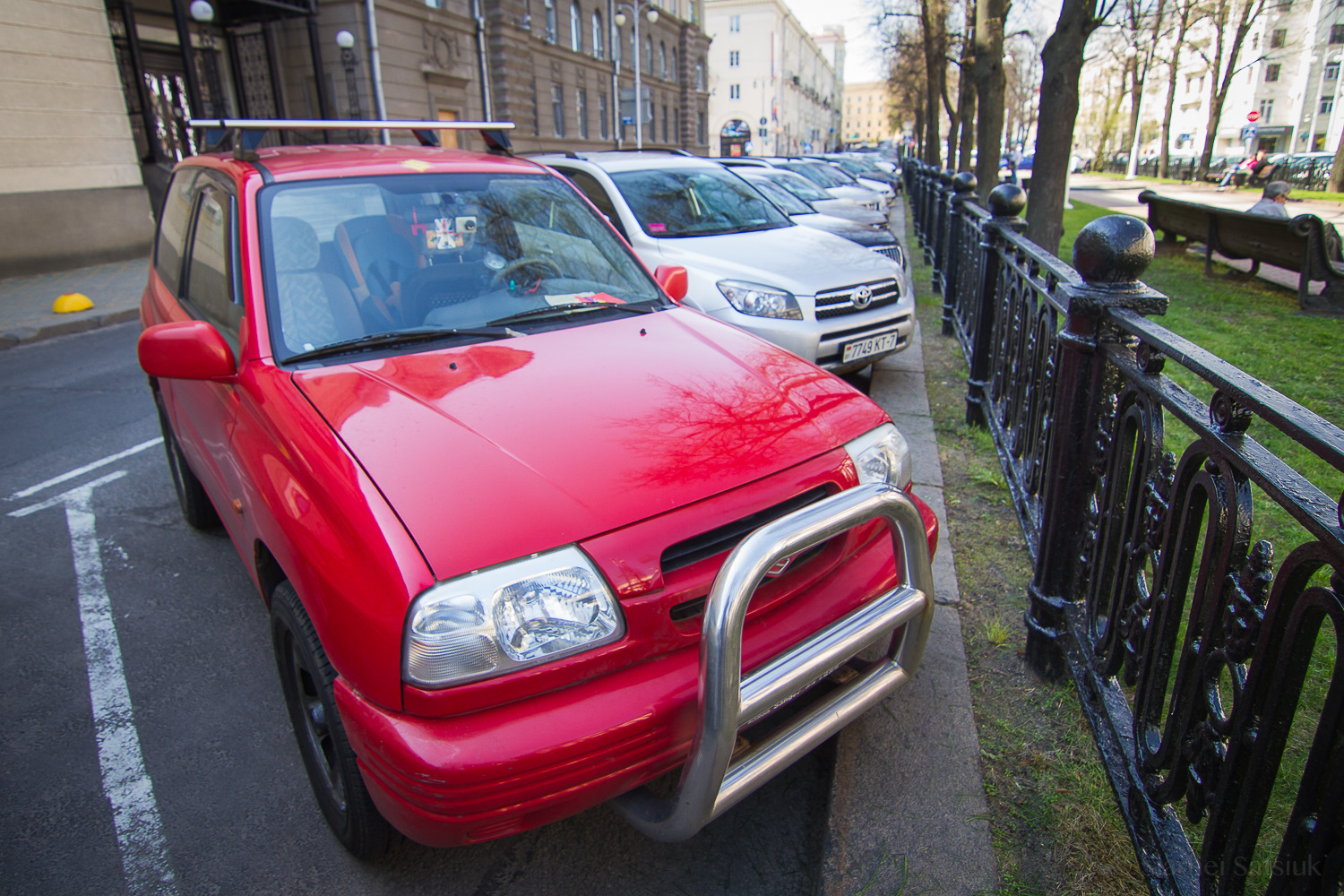 Рейлинги на месте — Suzuki Grand Vitara (1G), 2 л, 2000 года ...