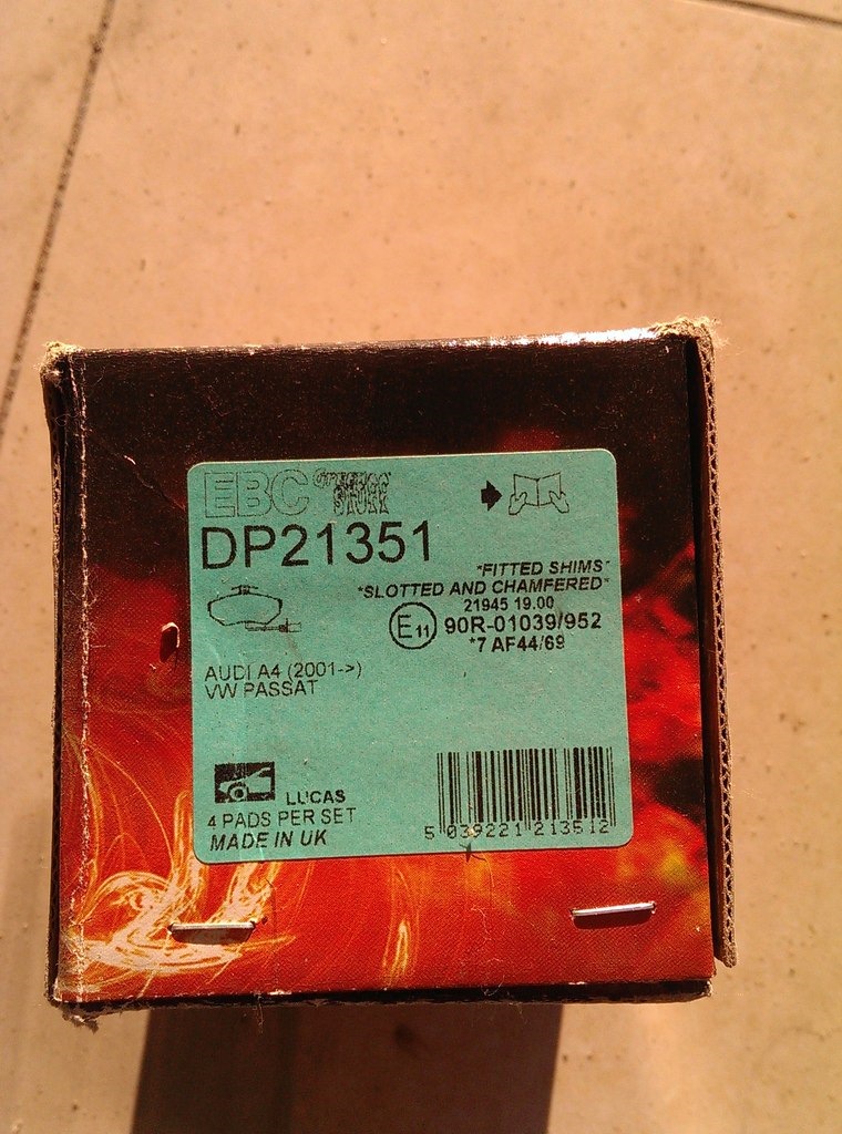 Продам колодки EBC — Volkswagen Golf Mk7, 2 л, 2013 года | запчасти ...