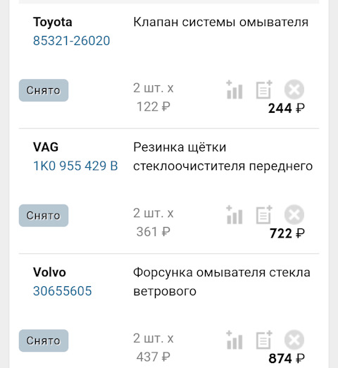 1K0955429B Резинки стеклоочистителя VAG | Запчасти на DRIVE2