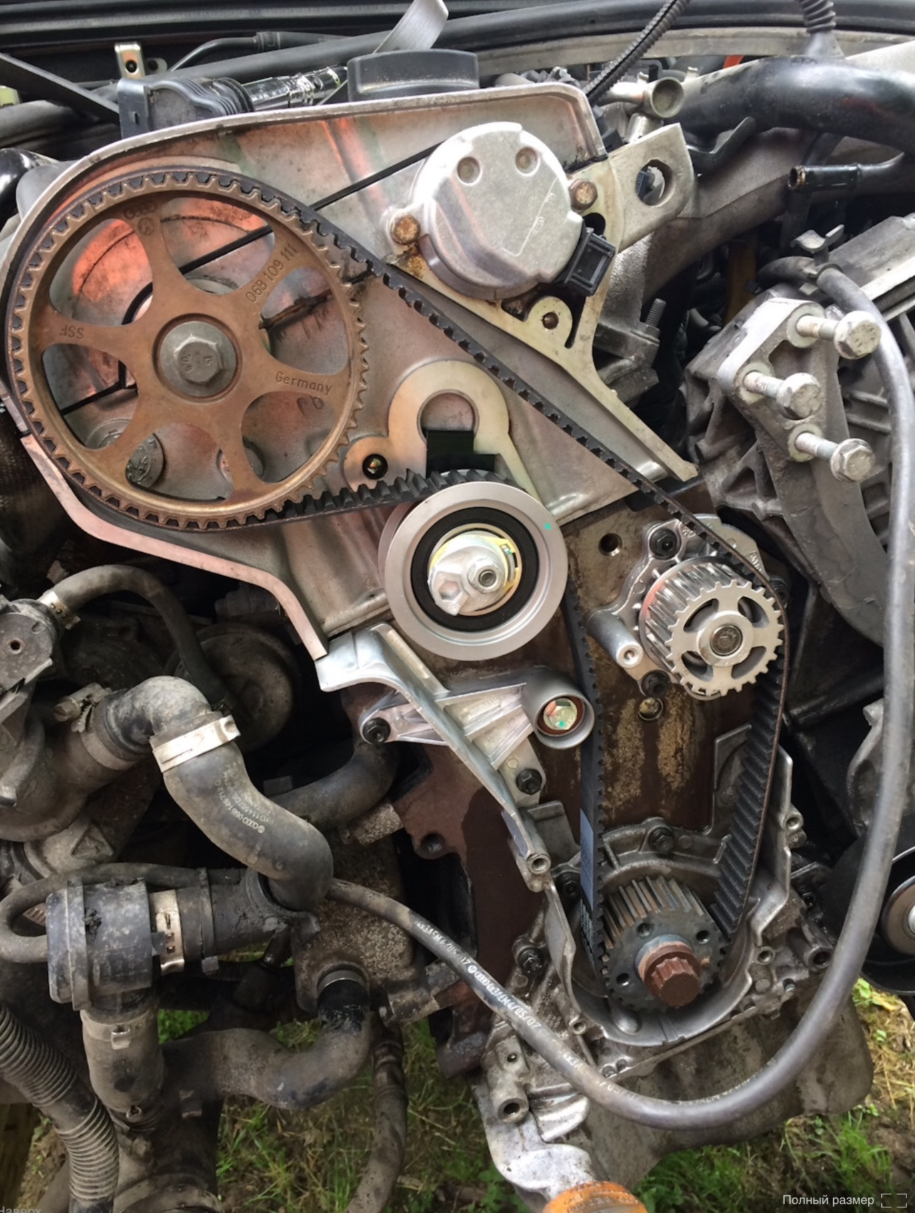 Замена ГРМ на комплект от мотора BFB. — Audi A3 (8L), 1,8 л, 2000 года ...