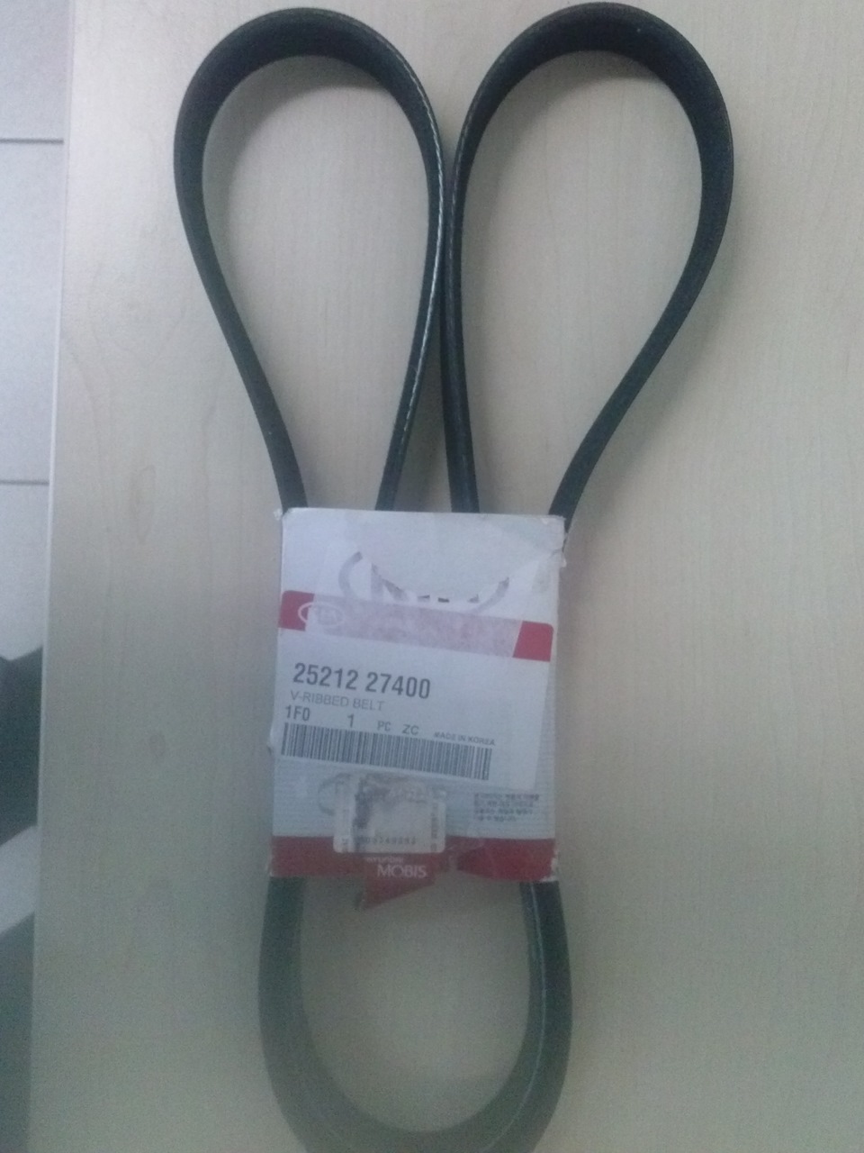 2521227400 ПРИВОДНОЙ РЕМЕНЬ L=90СМ KIA HYUNDAI | Запчасти на DRIVE2