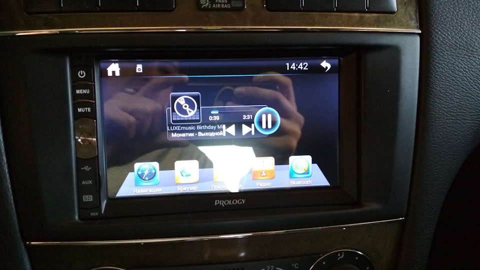 установка 2din prology mpc-50 — Mercedes-Benz C-Class (W203), 2,5 л, 2006 года | автозвук | DRIVE2