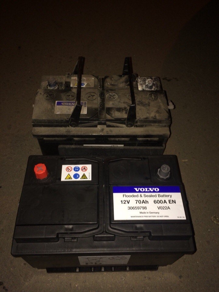 Замена аккумулятора — Volvo S80 (2G), 2,5 л, 2010 года | электроника ...