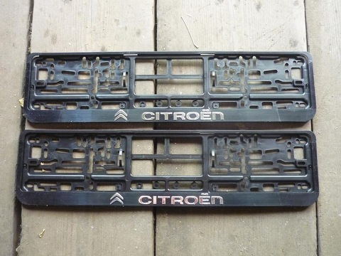 Рамки для номерных знаков — Citroen C4 (2G), 1,6 л, 2011 года ...