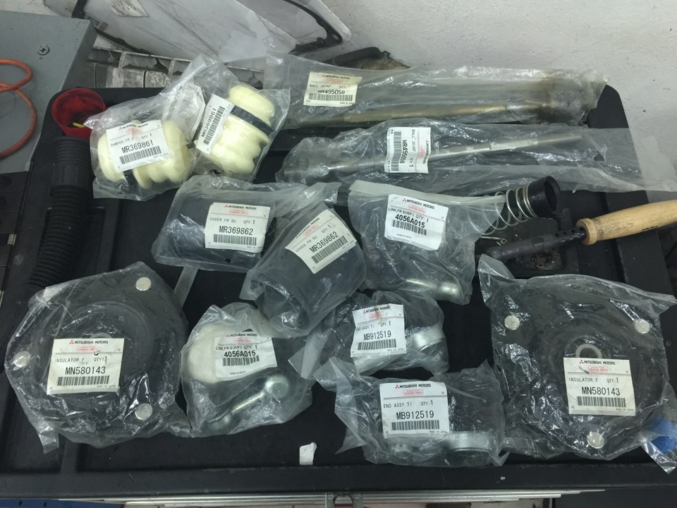 Подвеска. Регламентные работы. — Mitsubishi Lancer Evolution VI, 2 л ...