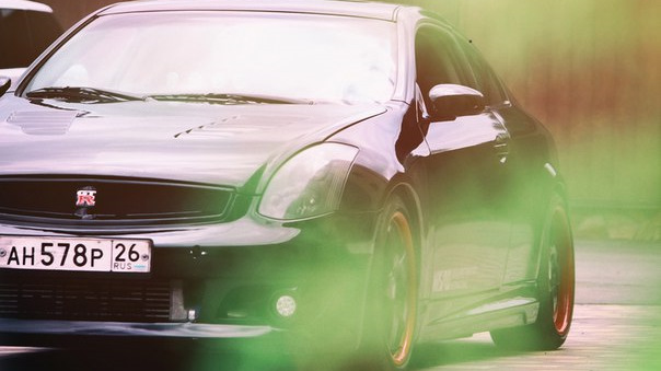 плавное ускорение G35 RB26DETT, буст 0,95-1 кг городской режим ...