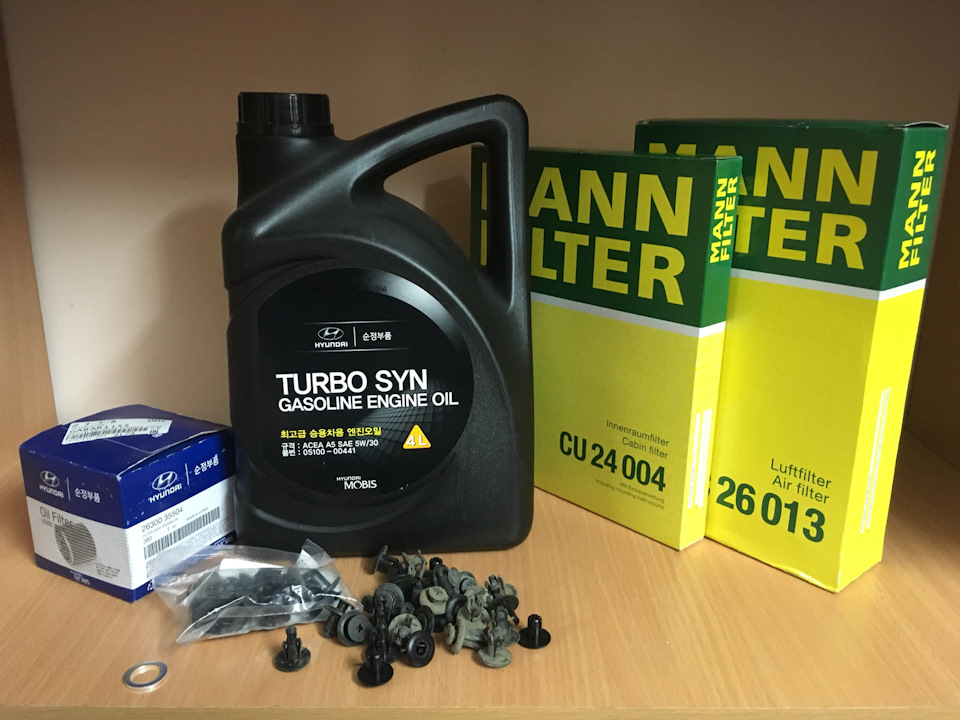 «Джентльменский набор» — Hyundai ix35, 2 л, 2015 года | плановое ТО | DRIVE2