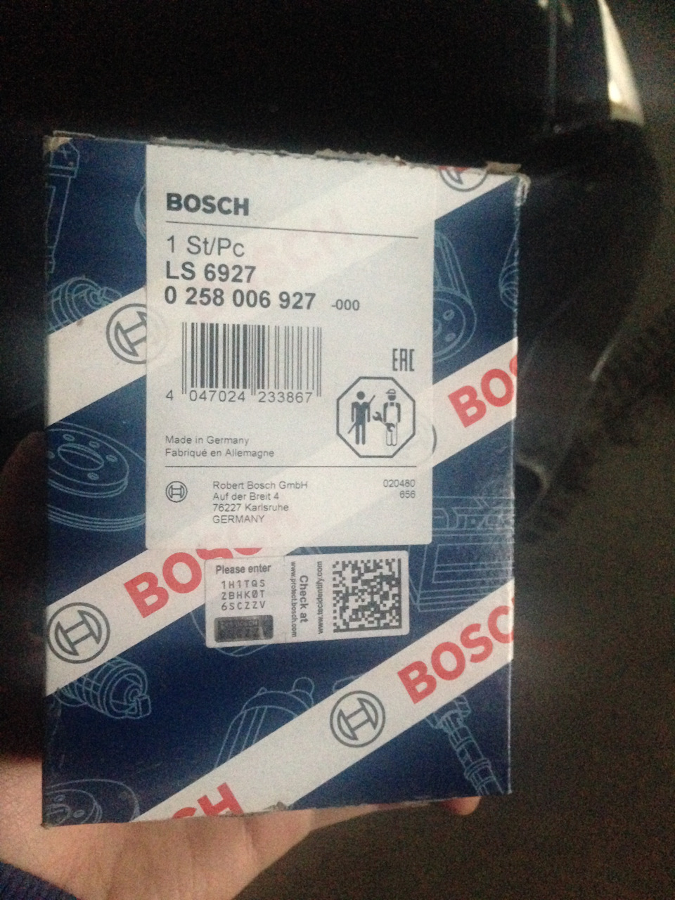 0258006927 ЛЯМБДА-ЗОНД BOSCH | Запчасти на DRIVE2