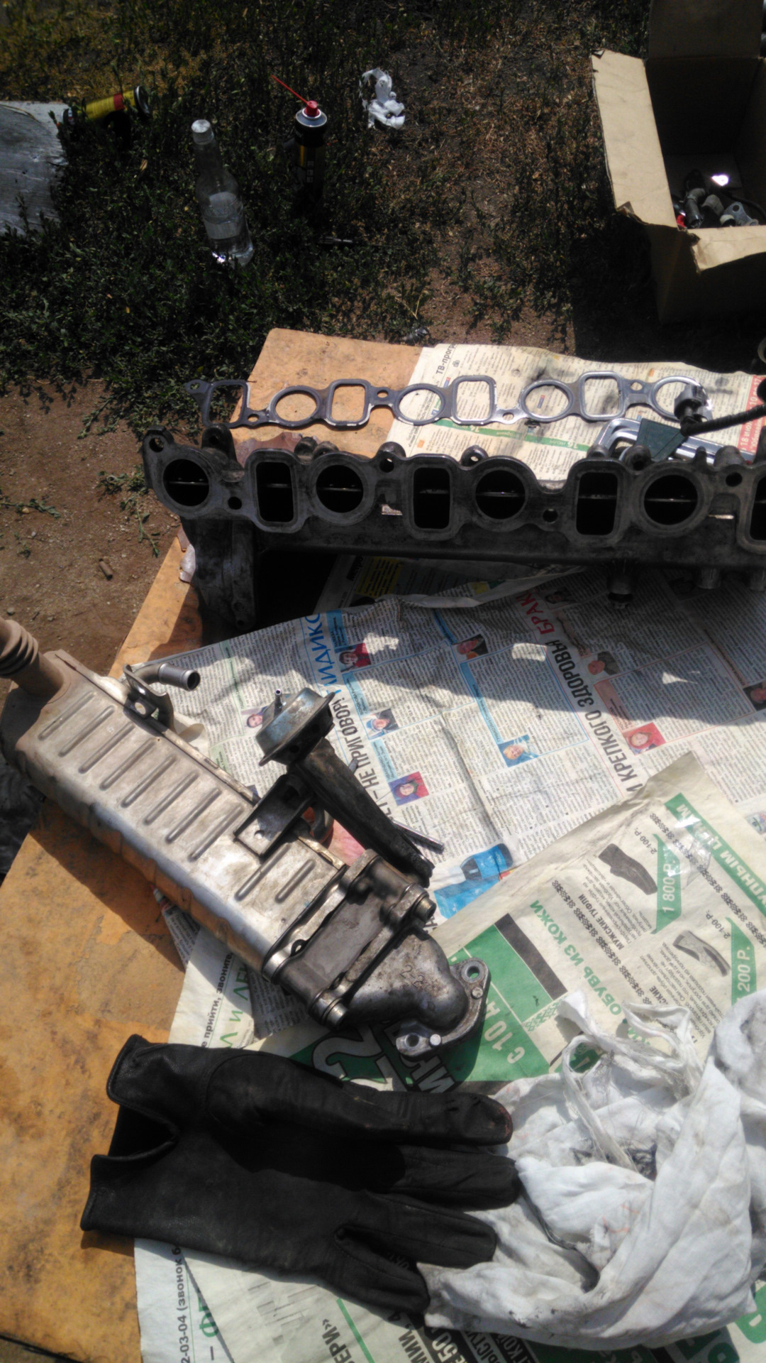 Очистка клапана ЕГР со снятием впускного коллектора. — Toyota Land ...