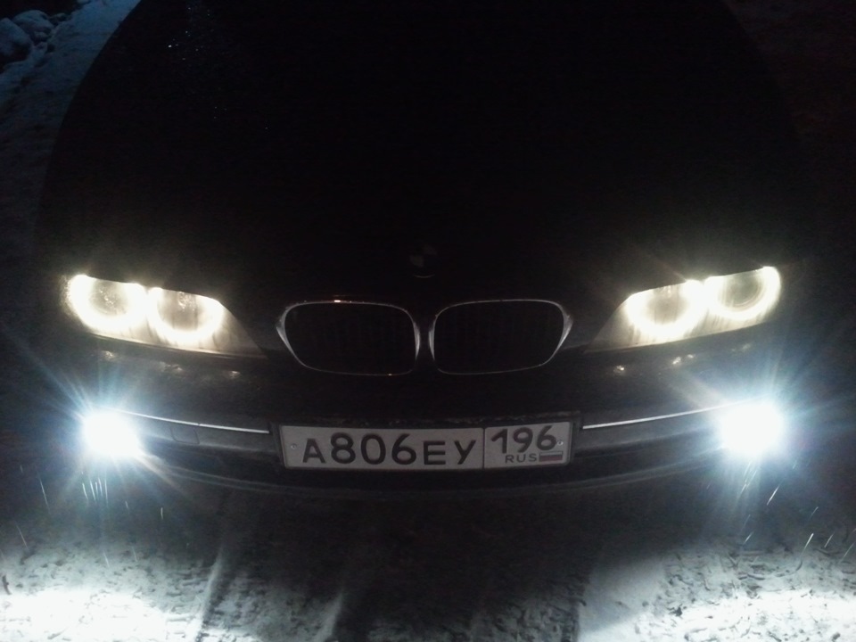 Новые ПТФ — BMW 5 series (E39), 3 л, 2001 года | своими руками | DRIVE2