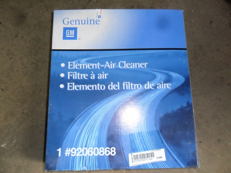 92060868 Фильтр воздушный GM | Запчасти на DRIVE2