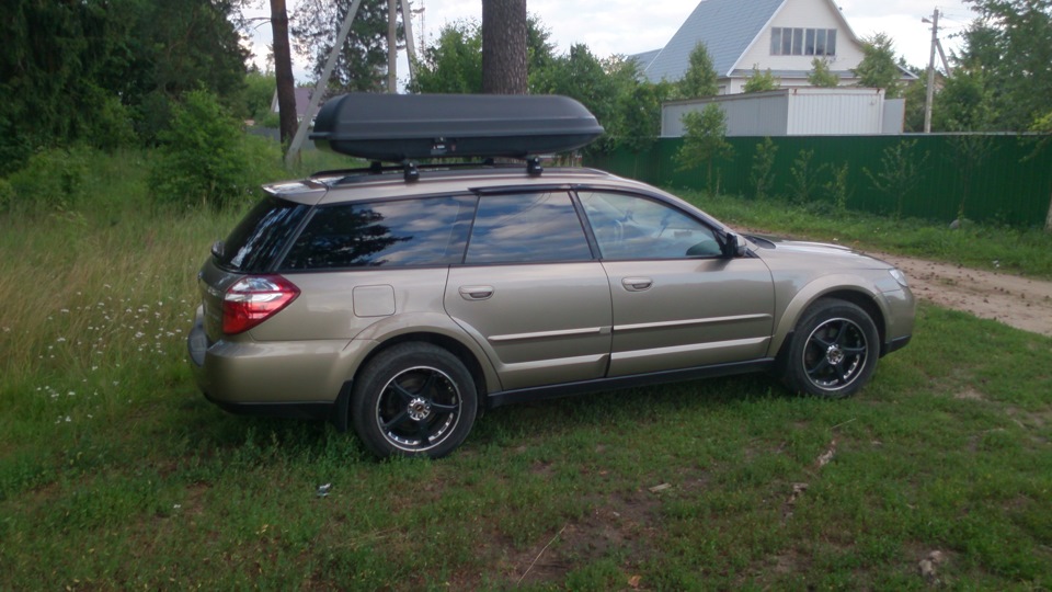 Чемодан на крышу — Subaru Outback (BP), 2,5 л, 2007 года | аксессуары ...
