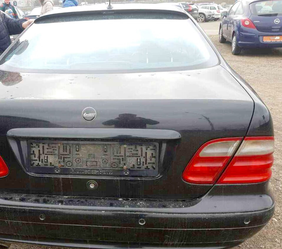 Накладка на стекло Lorinser — Mercedes-Benz CLK (W208), 3,2 л, 2000 ...