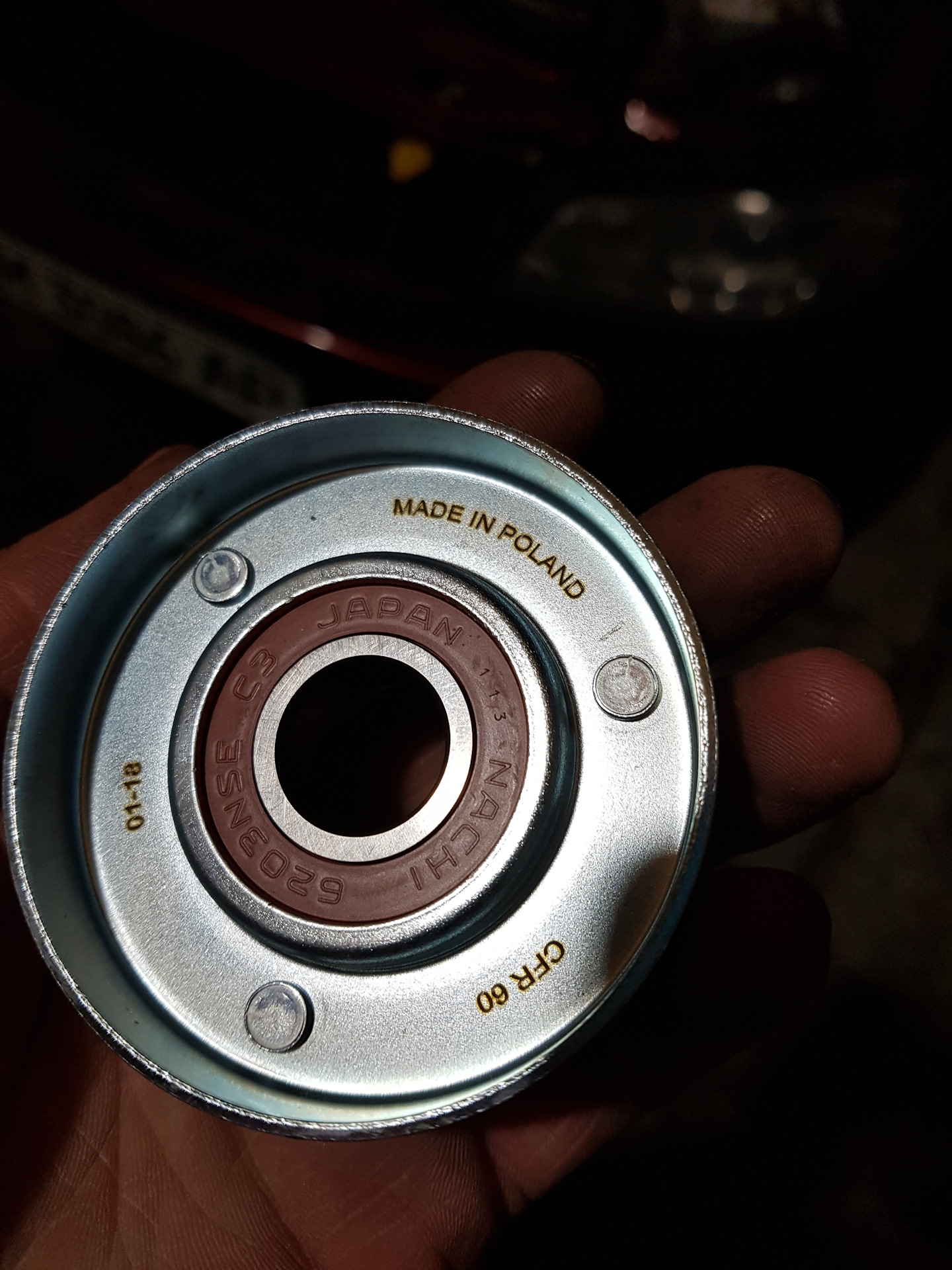 Замена ролика натяжителя ручейкового ремня — Opel Omega B, 2,2 л, 1995 ...