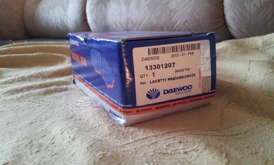 13301207 Колодки тормозные передние GM | Запчасти на DRIVE2