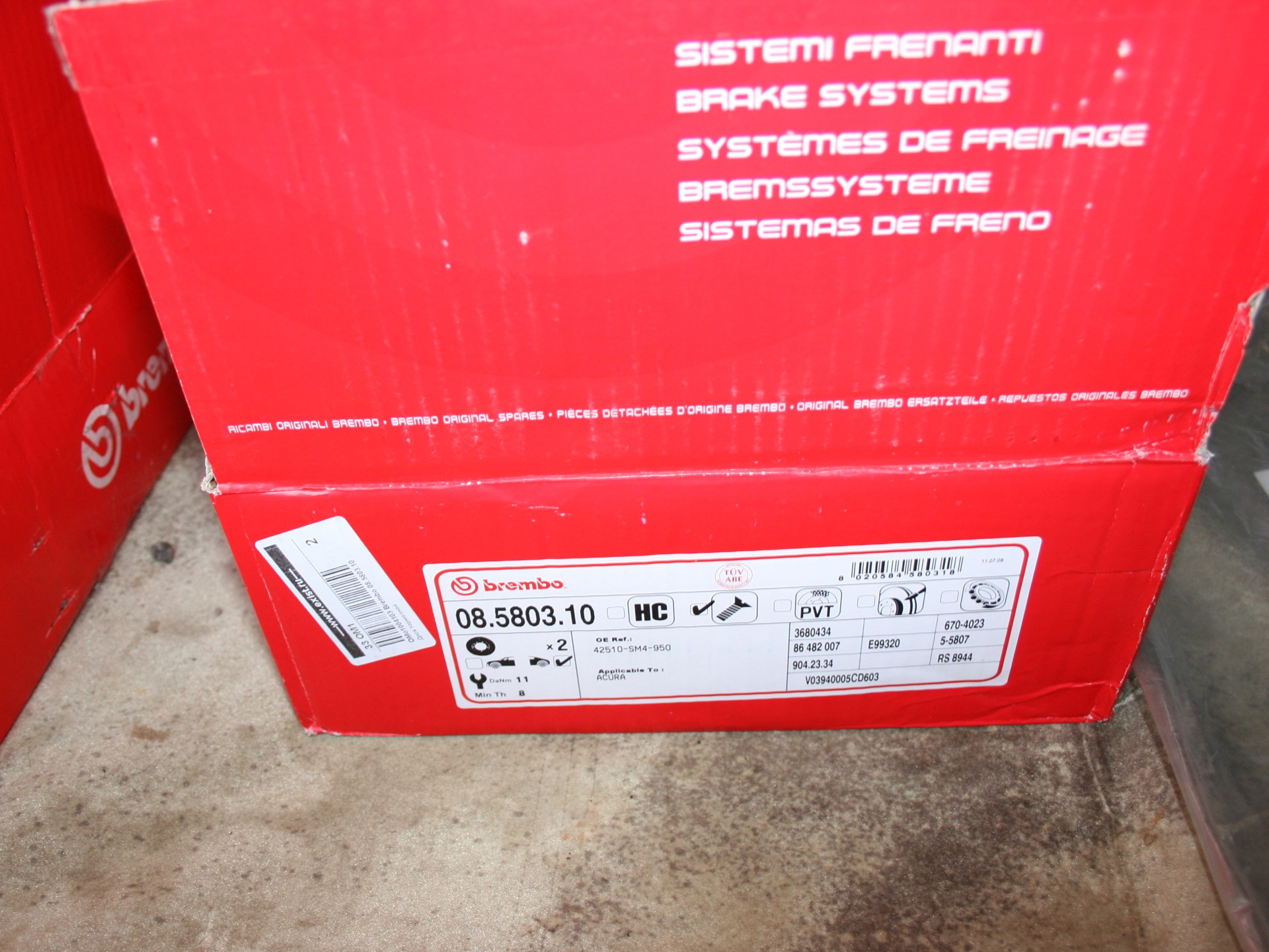 Тормозные диски — Honda Accord (6G), 2 л, 1999 года | расходники | DRIVE2