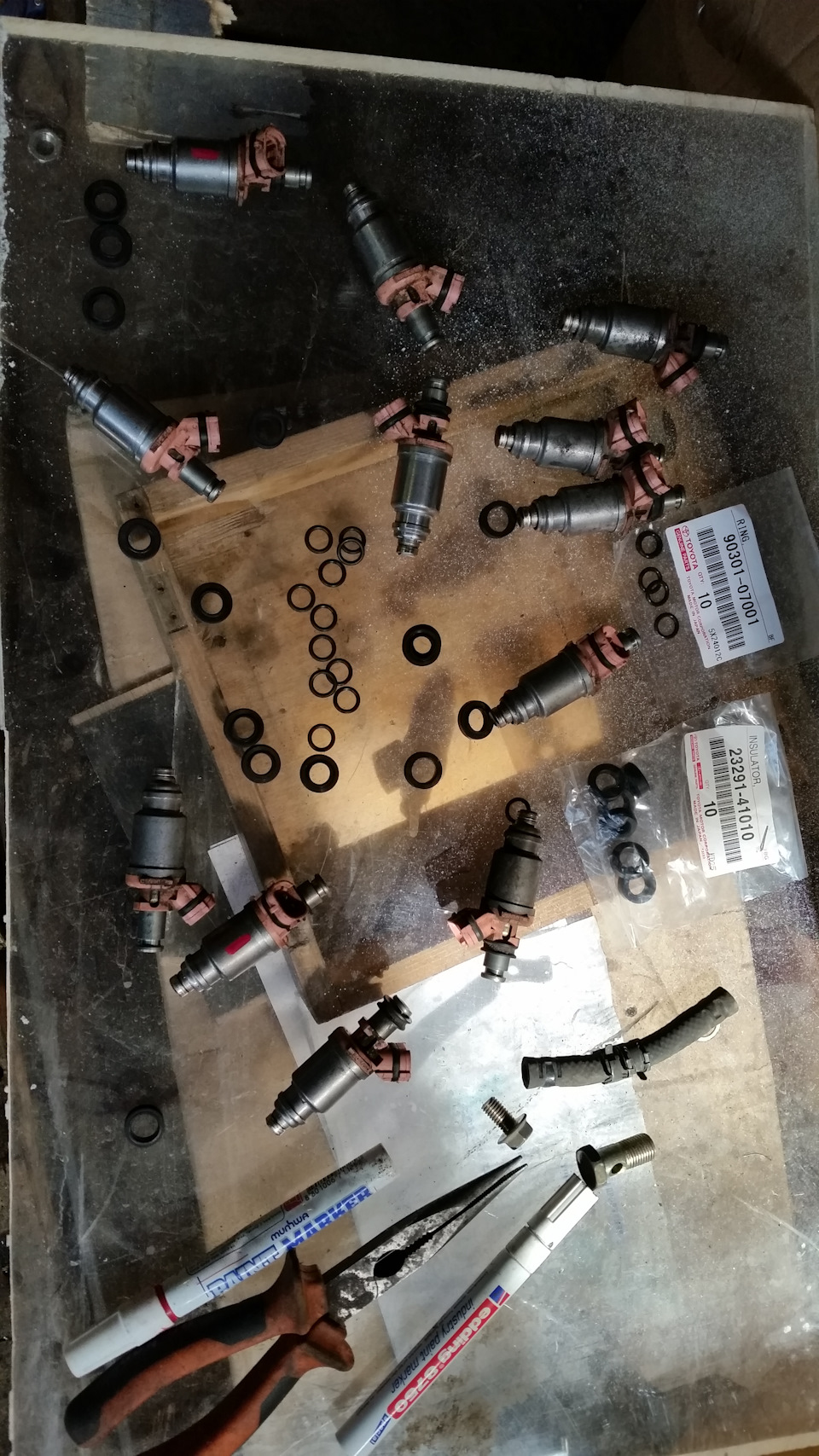 9030107001 Кольцо уплотнительное топливной форсунки верхнее TOYOTA ...