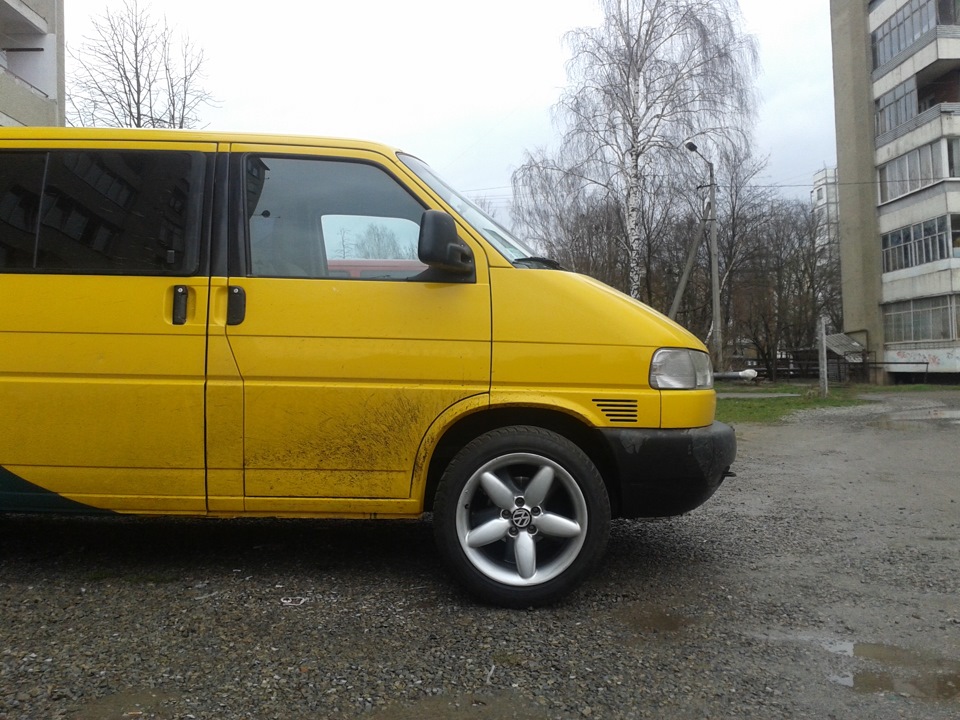 Примерка дисков progekt ZWO R17 8,5J ET35 — Volkswagen Transporter T4 ...