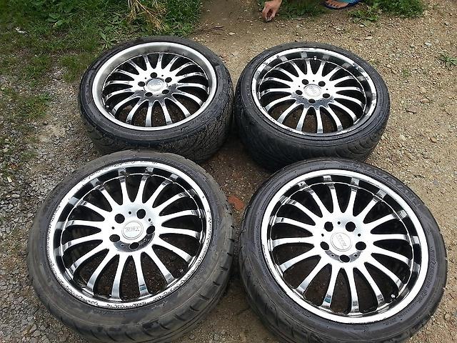 Дешево продам 18" разноширокие диски с резиной. — Nissan Cedric (10G ...