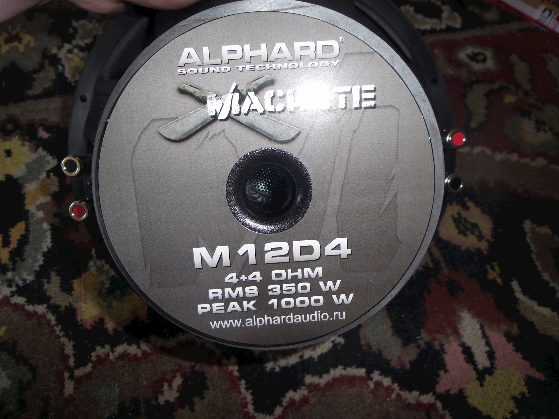 Alphard Machete M12D4 — Lada 2113, 1,6 л, 2008 года | автозвук | DRIVE2