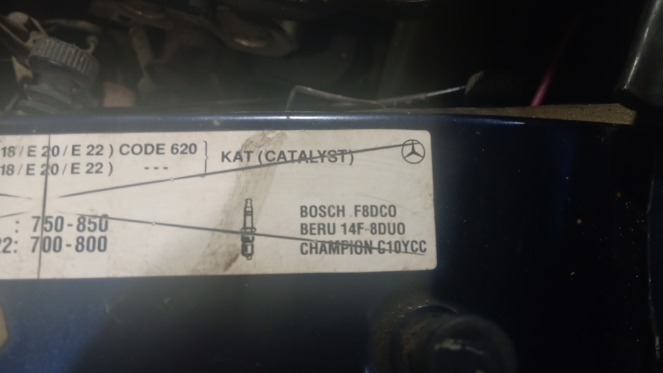 Свечи зажигания БЕРУ — Mercedes-Benz E-Class Estate (S124), 2,2 л, 1996 ...