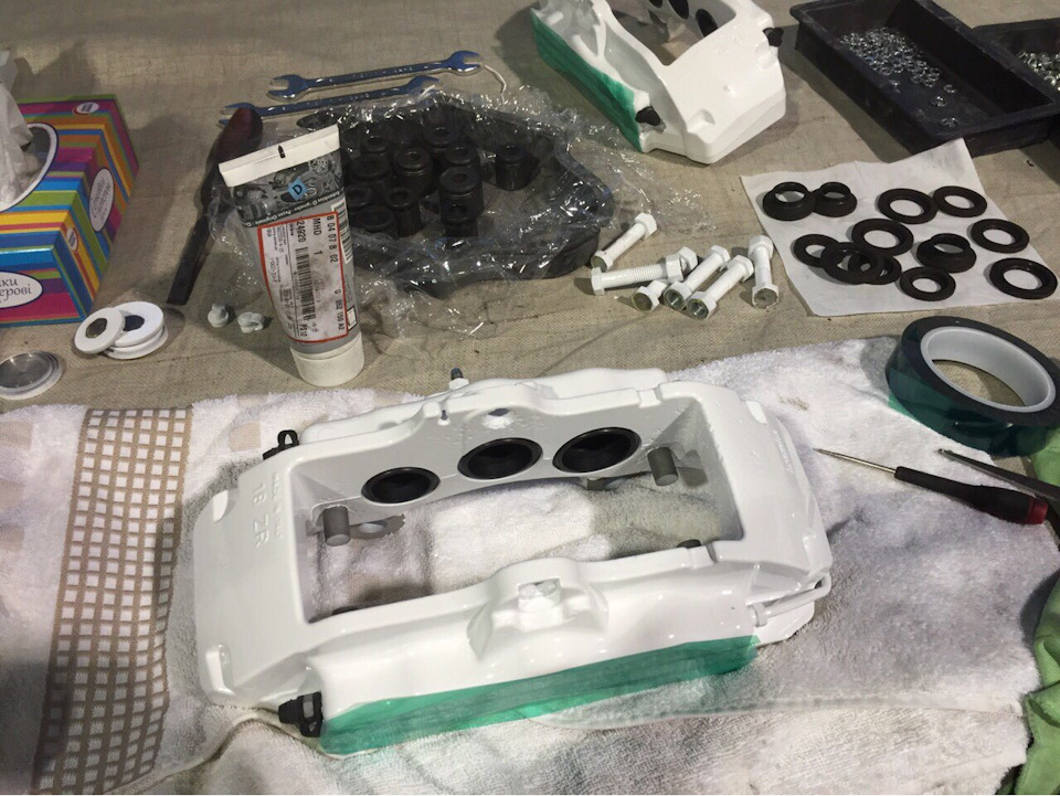 Porsche Cayenne 6 pot calipers — Volkswagen Jetta VI, 1,4 л, 2014 года ...