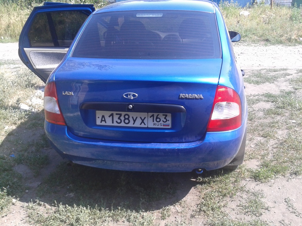 Сабля в черный цвет — Lada Калина седан, 1,6 л, 2006 года | стайлинг ...