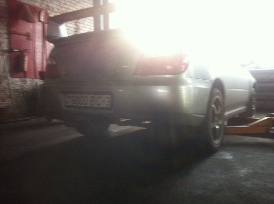 установка задних накладок на бампер — Subaru Impreza WRX (GD/GG), 2,2 л ...
