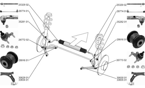 2991601 Сайлентблок рычага подвески LEMFORDER | Запчасти на DRIVE2
