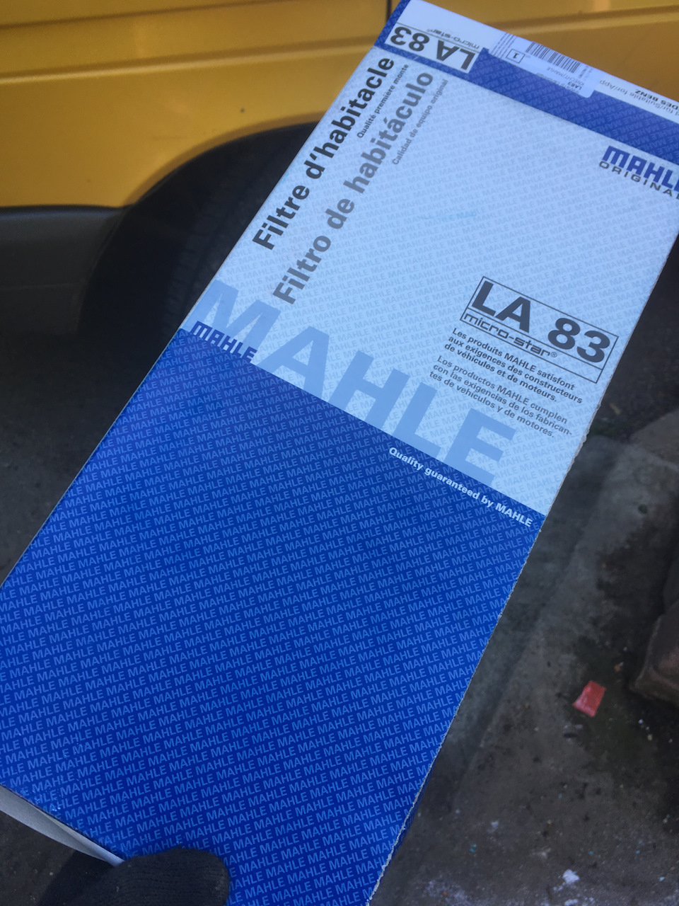 LA83 Фильтр, воздух во внутренном пространстве MAHLE KNECHT | Запчасти ...